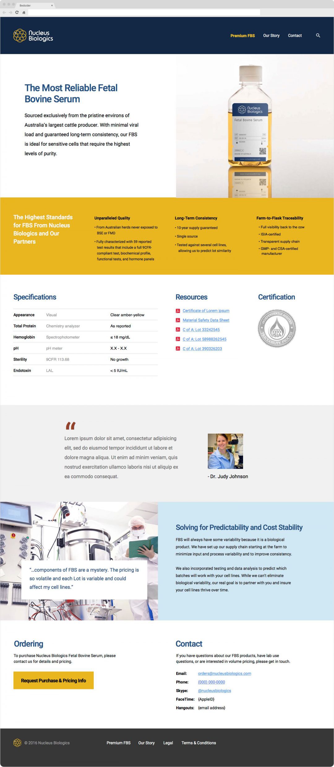 Nucleus Biologics | Telegraf Design